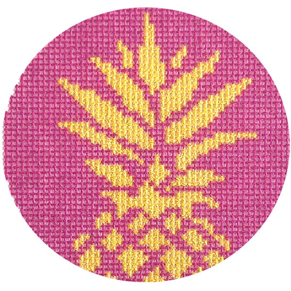NTG TS049 - Pink Pineapple 3” Round – Bradley Needlepoint Company