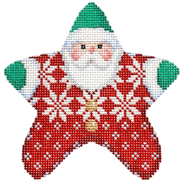NTG TS375 - Nordic Snowflake PJ Santa – Bradley Needlepoint Company