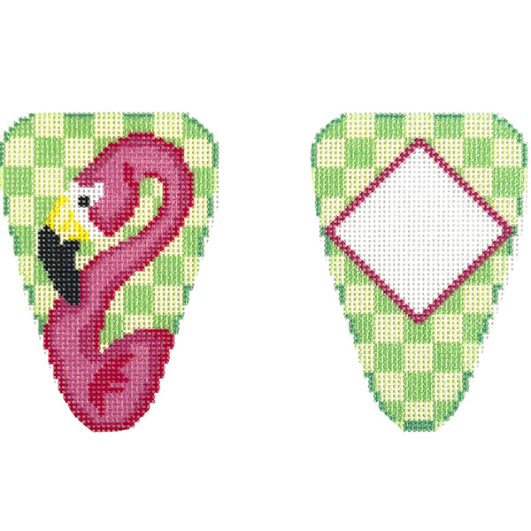 NTG TS067 - Flamingo/Checks Scissor Case – Bradley Needlepoint Company