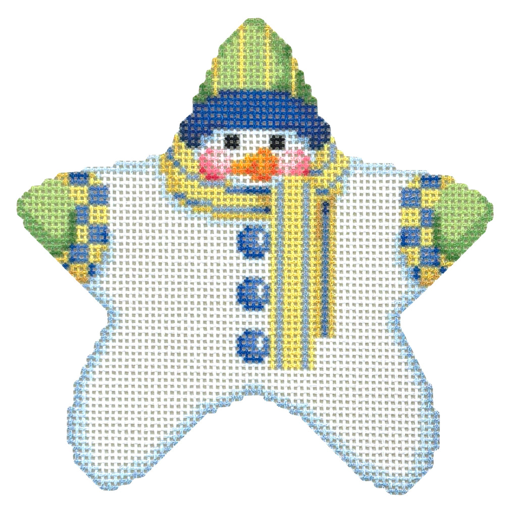 NTG TS427 - Star Shaped Snowman Blue/Yellow Striped Scarf – Bradley ...