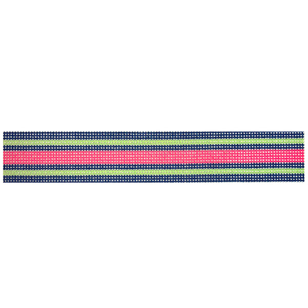 NTG TS819P - Pink Stripe Key Fob – Bradley Needlepoint Company