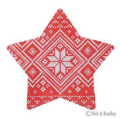 KB 393 - Nordic Star Pattern Xmas Star – Bradley Needlepoint Company