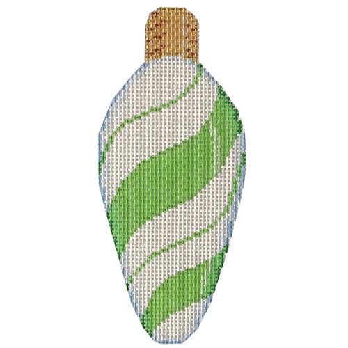 AT CT1951L - Lime Peppermint Swirl Light Bulb – Bradley Needlepoint Company