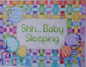 AT KC222 - Lollipop Lattice Baby Sleeping – Bradley Needlepoint Company
